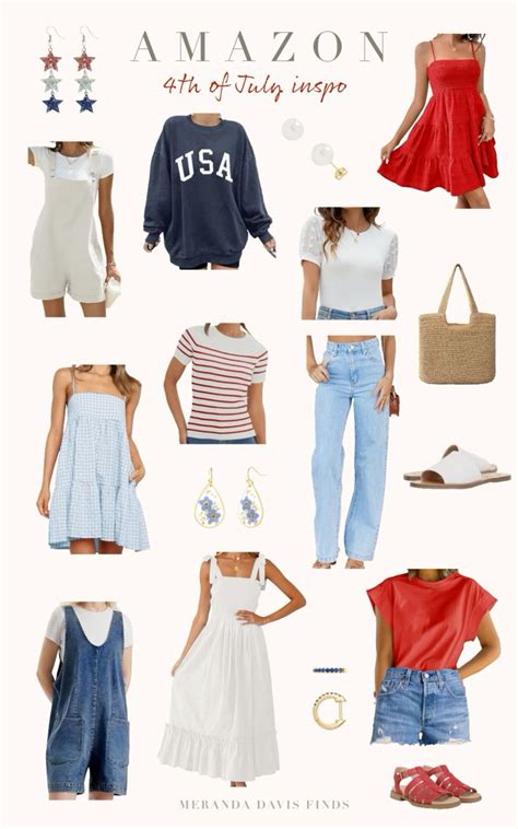 4th Of July Clothing Finds Red White And Blue Outfits In 2025 July 4th Outfit Women Clothes