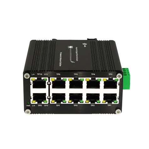 Mini 10 Port 10 100 1000T Gigabit Compact Industrial Ethernet Switch Din Rail Mounting