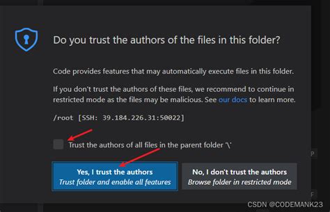 vscode安装remote ssh插件远程连接服务器 vscode ssh远程安装插件 untrusted csdn博客
