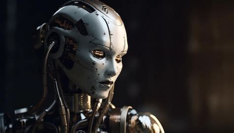 Premium Ai Image Robot Android Woman