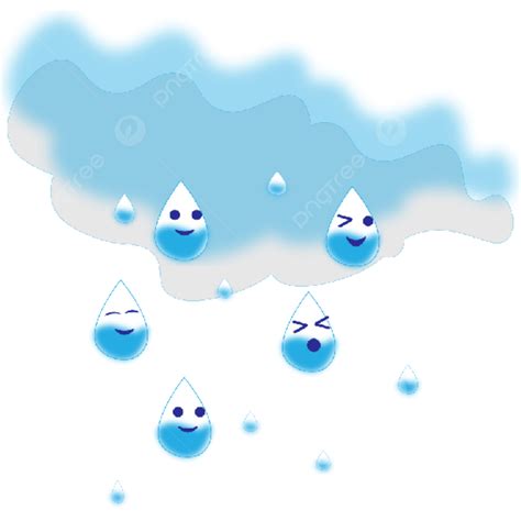 비오는 날 먹구름 빗방울 파란색 만화 일러스트 만화 일러스트 비오는 일러스트 만화 Png 일러스트 및 벡터 에 대한 무료 다운로드 Pngtree