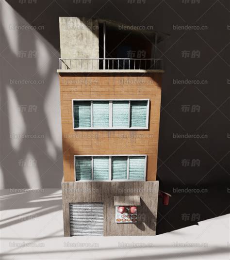 Blender楼房模型02 Blender布的