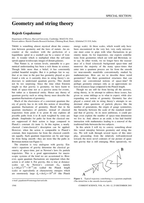 pdf geometry and string theory