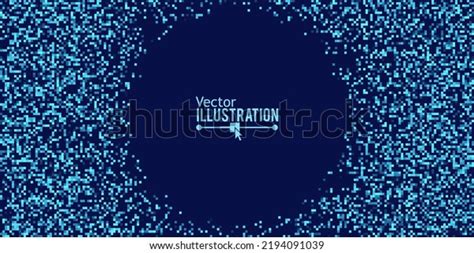 Abstract Bit Pixel Circle Background Stock Vector Royalty Free Shutterstock