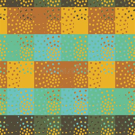 Sbstract Seamless Vector Checkered Pattern Stock Illustrations 1