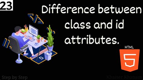 23 Class And Id Attributes In Html Difference Between Class And Id Attributes Youtube