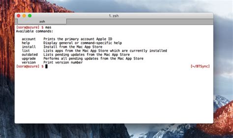 mas cli Mac App Storeのシンプルなコマンドラインインターフェイス ソフトアンテナ