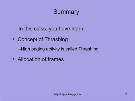 Thrashing Allocation Frames43 Operating Systems Computer Software