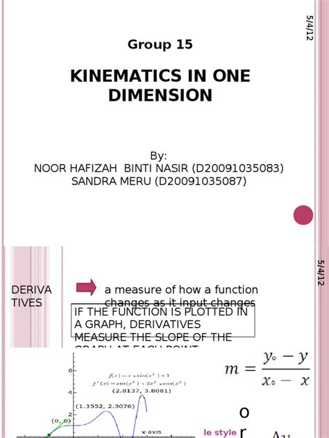 Kinematics In One Dimension Velocity Acceleration