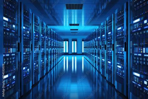 Database Tables Management A Concept Of Relational Database Diagram Design With Server Room