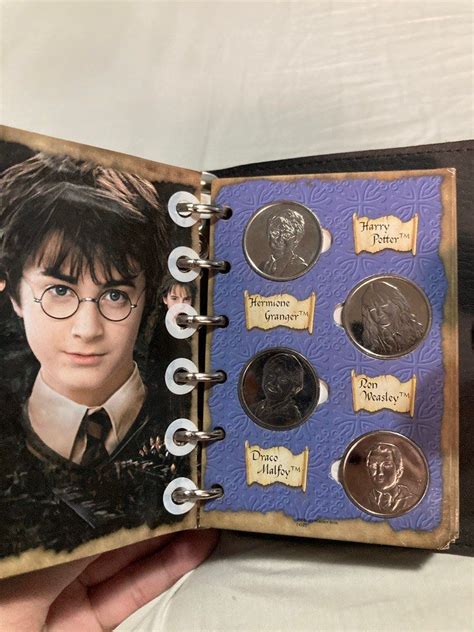 Harry Potter Gringotts Coin Collection Conplete And Blank Name Page