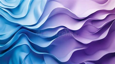 Colorful Wavy Patterns Create An Abstract Design With Blue And Purple Hues Generative Ai Stock