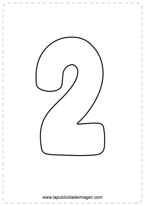 Número 2 Para Imprimir Letras Para Imprimir