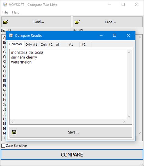 Scarica Compare Two Lists 11 Per Windows
