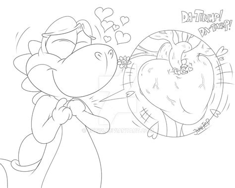 Yoshi Heart Hug By Jnt38 On Deviantart