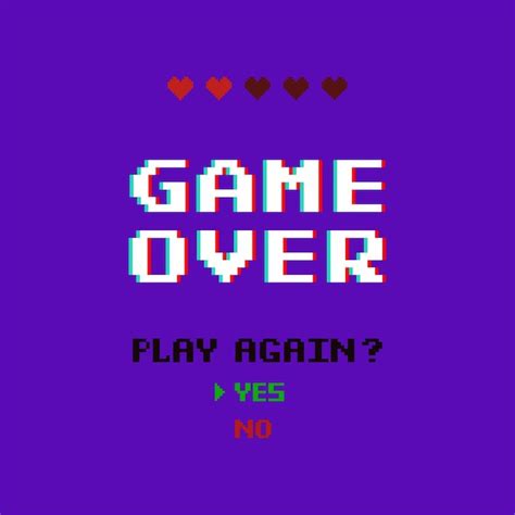 무료로 다운로드 가능한 Game Over Pixel 벡터 And 일러스트 Freepik