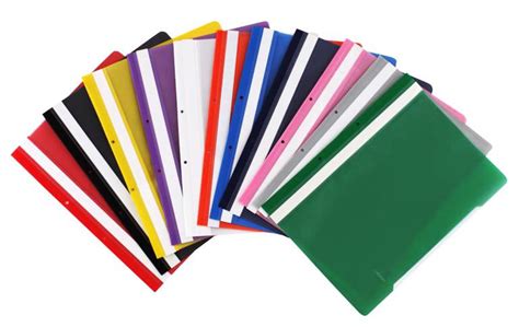 Dosar Colorat Din Plastic Cu Sina A4 Tip Mapa Folie Plastic 50 Buc