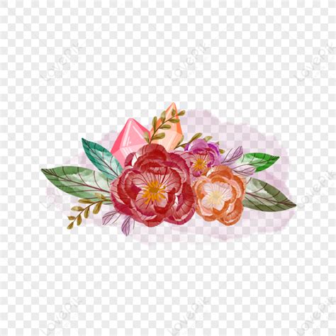 장미 꽃 일러스트 붉은 수채화 그림빨간무늬 Png 일러스트 무료 다운로드 Lovepik