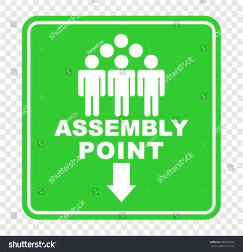Assembly Point Stock Vector Royalty Free Shutterstock