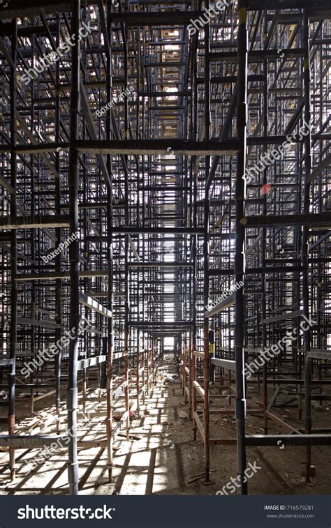Scaffold Construction Scaffoldings Abstract Scaffold Texture Stock