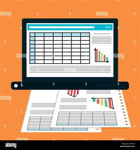 Spreadsheet Icon Design Stock Vector Image And Art Alamy