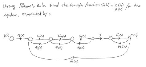 solved using mason s rule find the transfer function