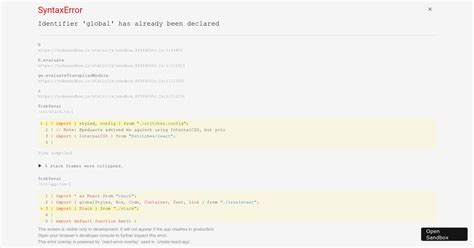 stitches forked codesandbox