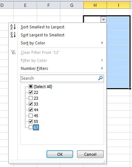 How To Filter Our Data In Excel 2010