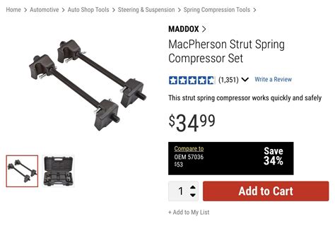 Trust Harbor Freight Strut Spring Compressor R Tools