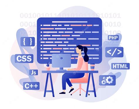 Programação E Desenvolvimento De Engenharia Tiny Girl Programador Ou