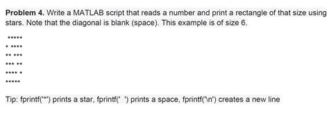 Solved Problem Write A MATLAB Script That Reads A Number Chegg