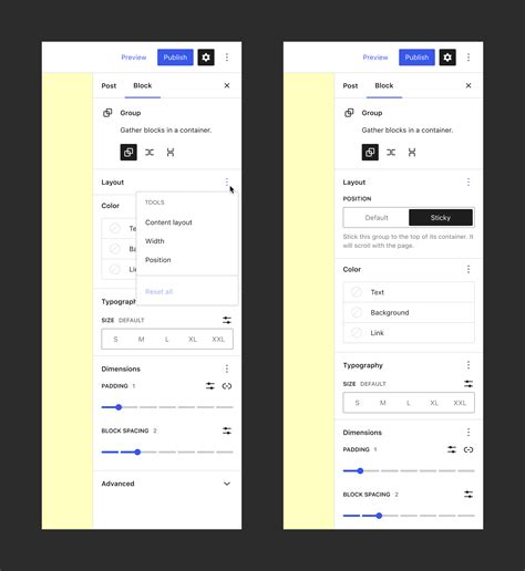 Fixed Position Header And Footer Template Parts · Issue 30121