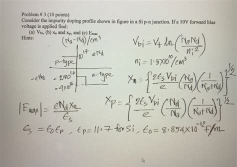 Solved Problem 3 10 Points Consider The Impurity Doping