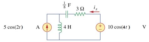 Solved Find Ix T In The Following Circuit Chegg Com