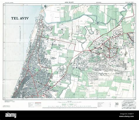 map of old tel aviv cut out stock images and pictures alamy