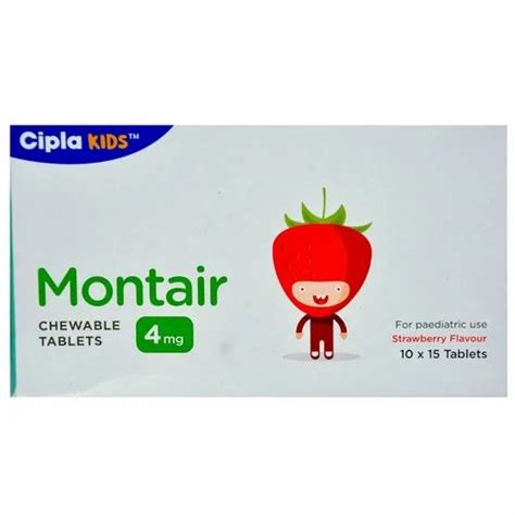 4mg Montelukast Sodium Chewable Tablets Usp At Best Price In New Delhi Id 2852519887262