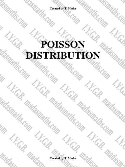 Poisson Distribution Pdf Poisson Distribution Teaching Mathematics