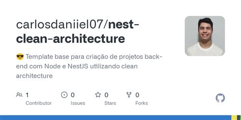 GitHub carlosdaniiel nest clean architecture Template base para criação de projetos back