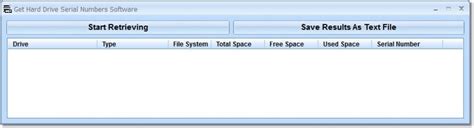 Get Hard Drive Serial Numbers Software 10 Download Free Trial