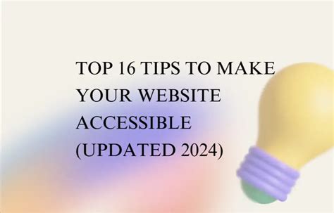top 16 tips to make your website accessible updated 2025