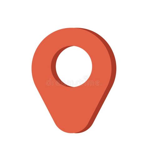 Location Pin Icon In Flat Vector Illustration Symbolizing Map Marker