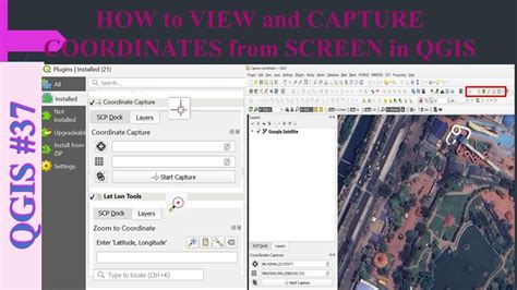 131 How To View And Capture Coordinates In Qgis Youtube