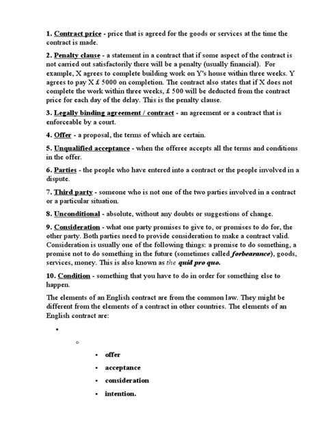 Contract Law Pdf Misrepresentation Consideration