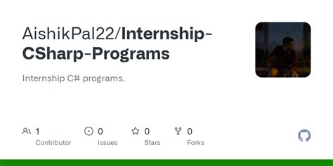 Github Aishikpal22internship Csharp Programs Internship C Programs