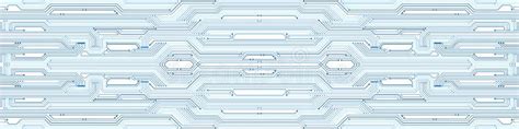 Abstract Technology Background Blue Circuit Board Pattern Microchip