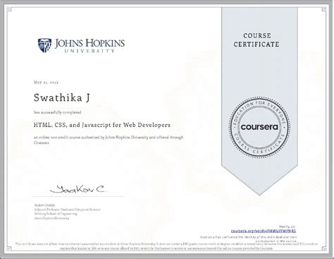 Excited To Share That I Have Successfully Completed A Course On Html