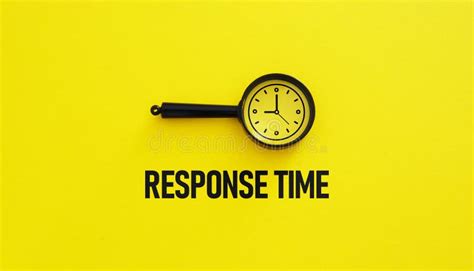 Response Time Of Answer For Feedback Is Shown Using The Text Stock Image Image Of Information