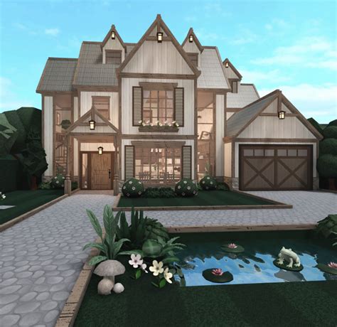 Cottage Core Bloxburg House Idea🪵🌸 Cottage Core Bloxburg House House