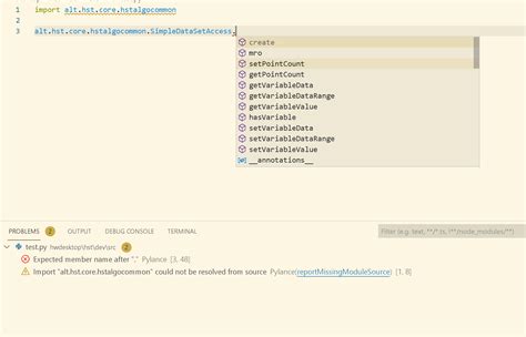 module is reported as missing but intellisense works on the module