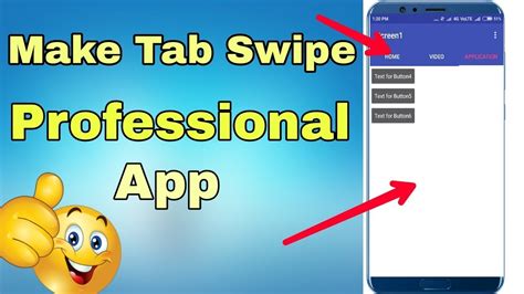 Make A Tab Swipe In Application Makeroid Appybuilder Thunkable